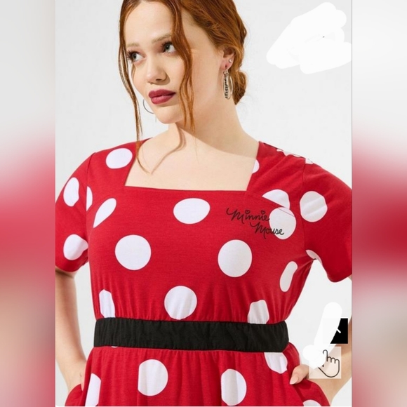 torrid | Dresses | Torrid Disney Minnie Mouse Mini Dress Nwt | Poshmark
